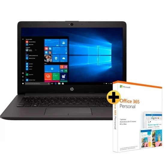 Notebook HP 246 G7 + Office 365 Personal Assinatura Anual - 14 ...